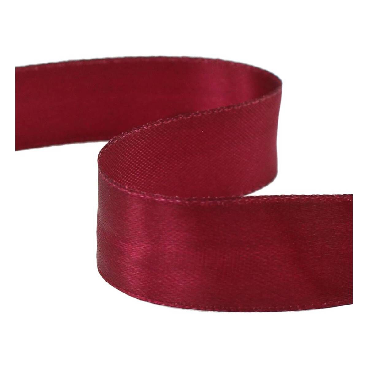 Wine Satin Ribbon 20mm x 15m | Hobbycraft