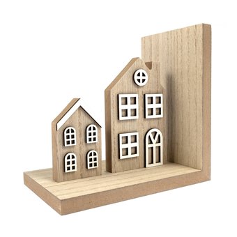 Wooden House Bookends 2 Pack | Hobbycraft