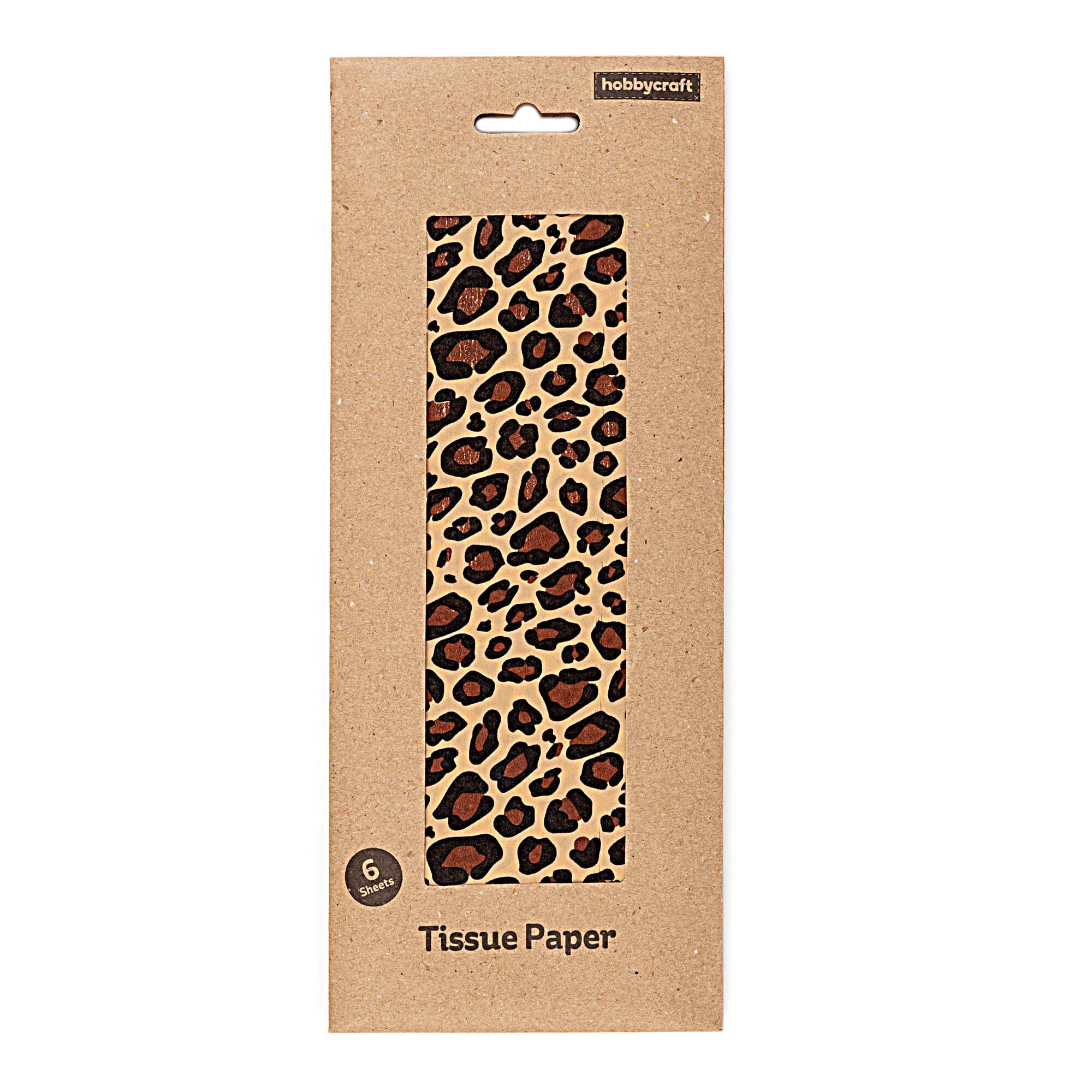 Leopard Print Printed Tissue Paper 50cm x 75cm 6 Pack | Hobbycraft