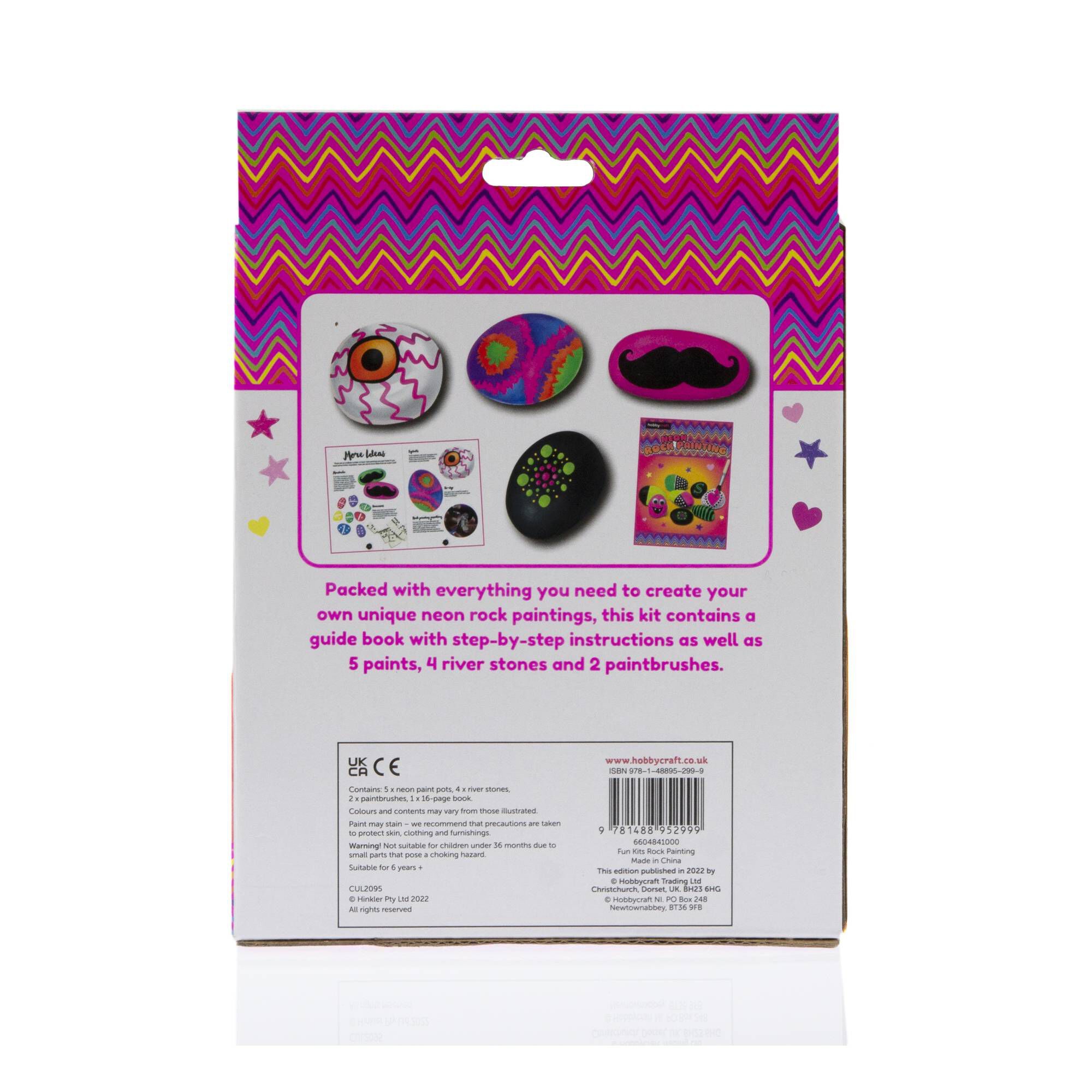 Neon Rock Painting | Hobbycraft