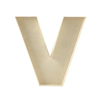 Wooden Fillable Letter V 22cm | Hobbycraft