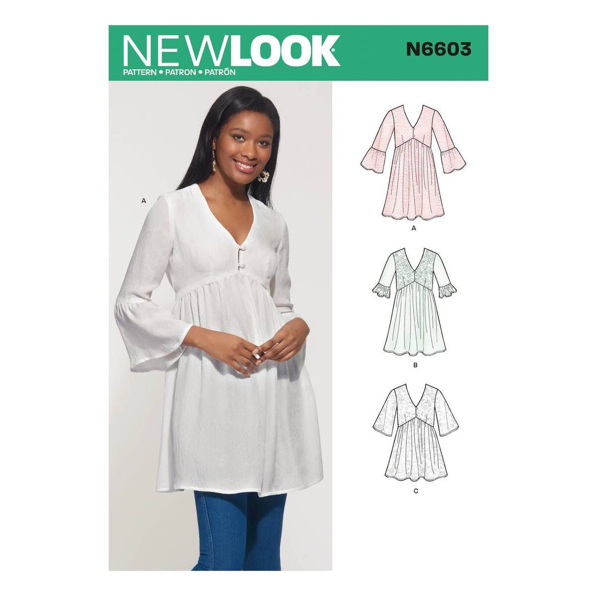 New Look Women's Dress and Tunic Sewing Pattern N6603 | Hobbycraft