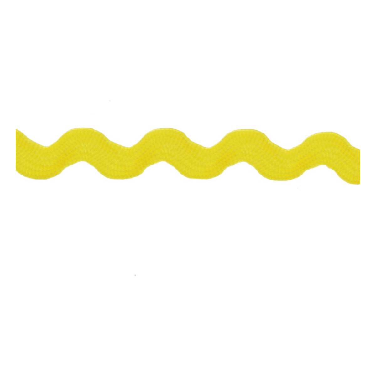 Yellow Ric Rac Ribbon 6mm x 4m | Hobbycraft