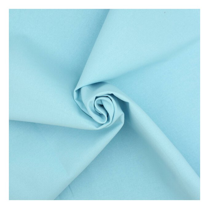 Bright Blue Cotton Homespun Fabric by the Metre | Hobbycraft