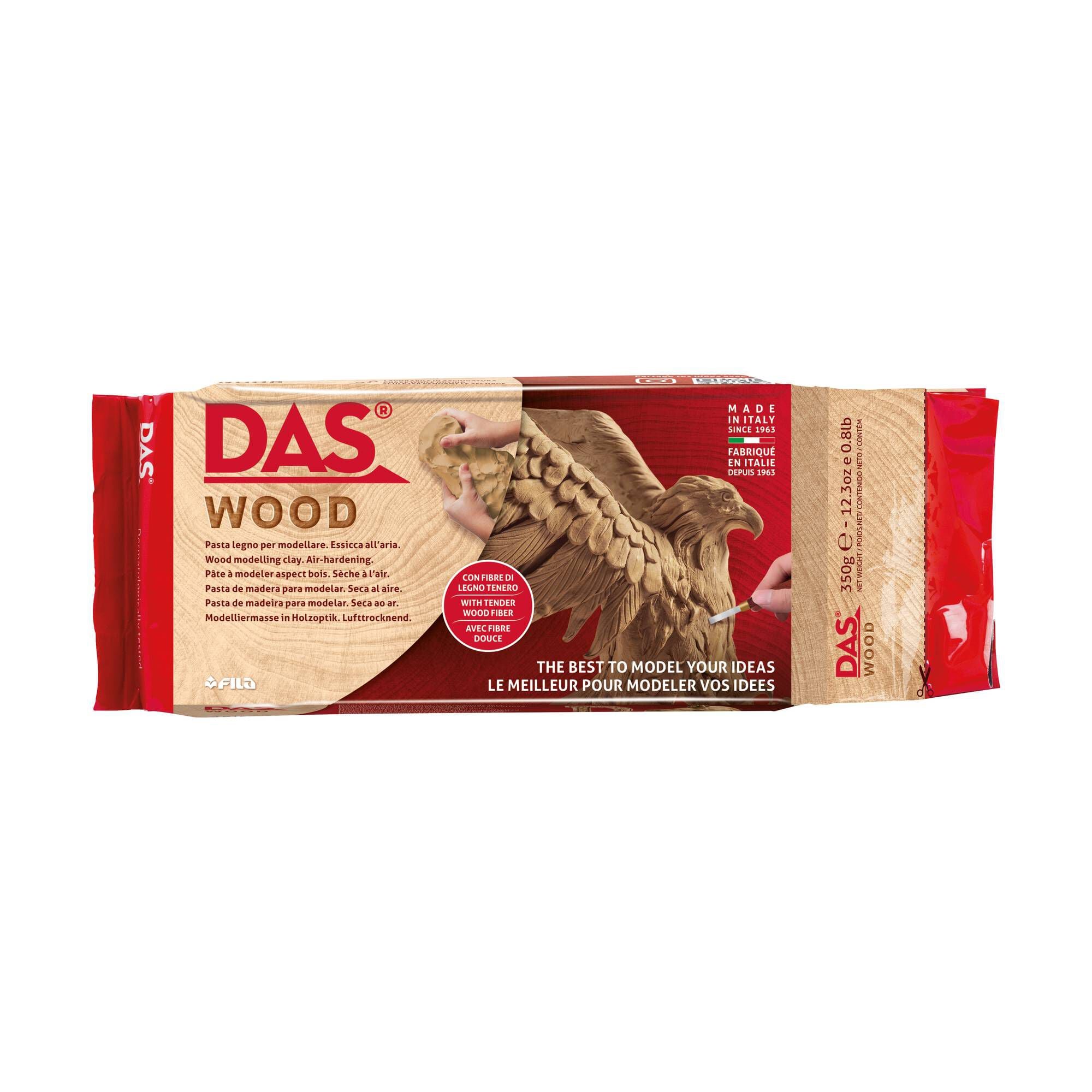 DAS Wood Effect Clay 350g | Hobbycraft