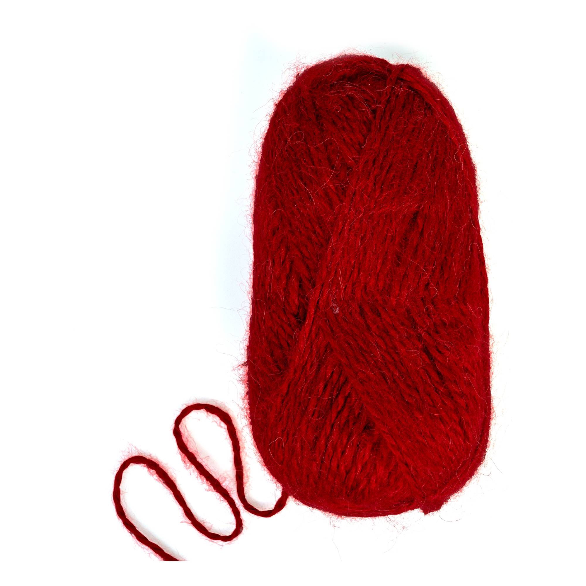 Knitcraft Dark Red Leader of the Pac Aran Yarn 100g | Hobbycraft