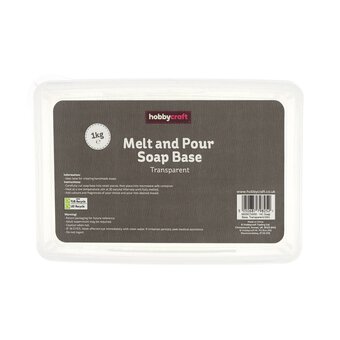 Transparent Melt and Pour Soap Base 1kg | Hobbycraft