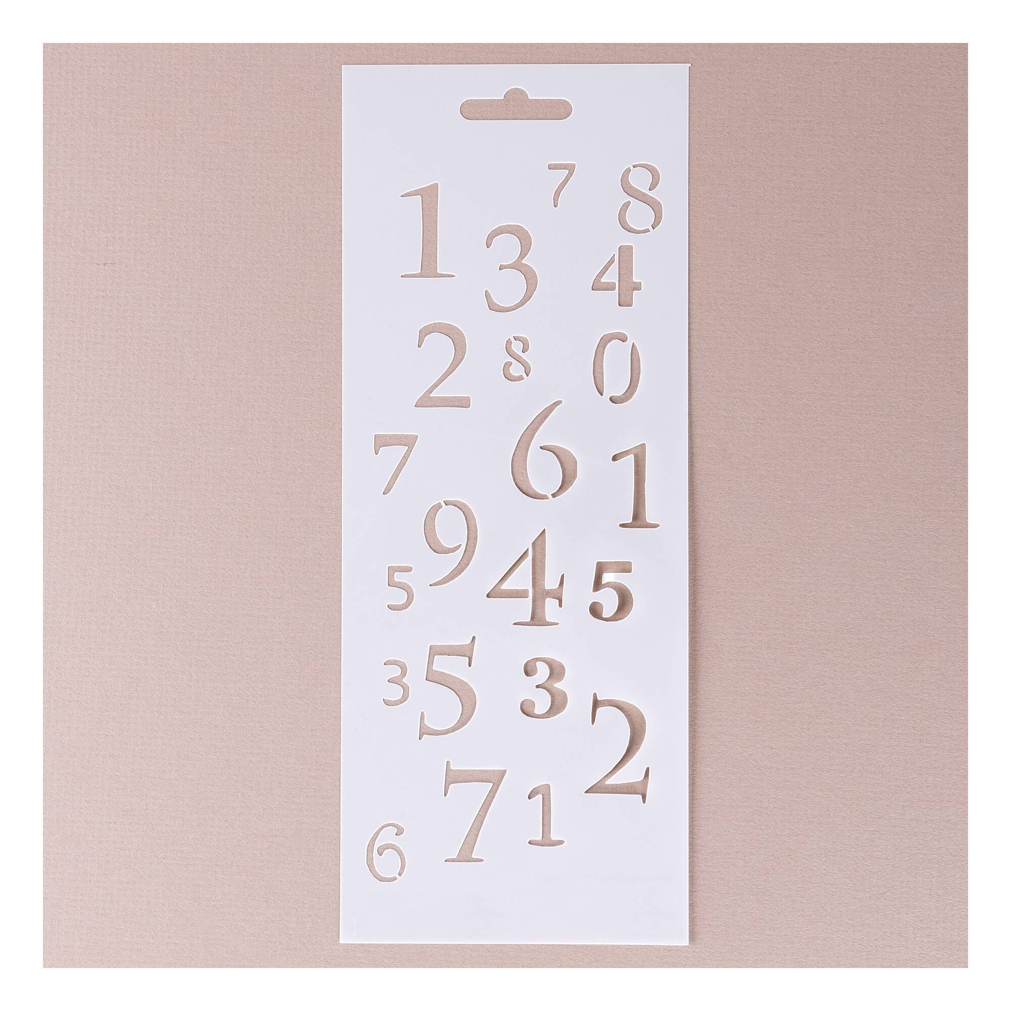 Number Stencil 10cm x 25cm | Hobbycraft