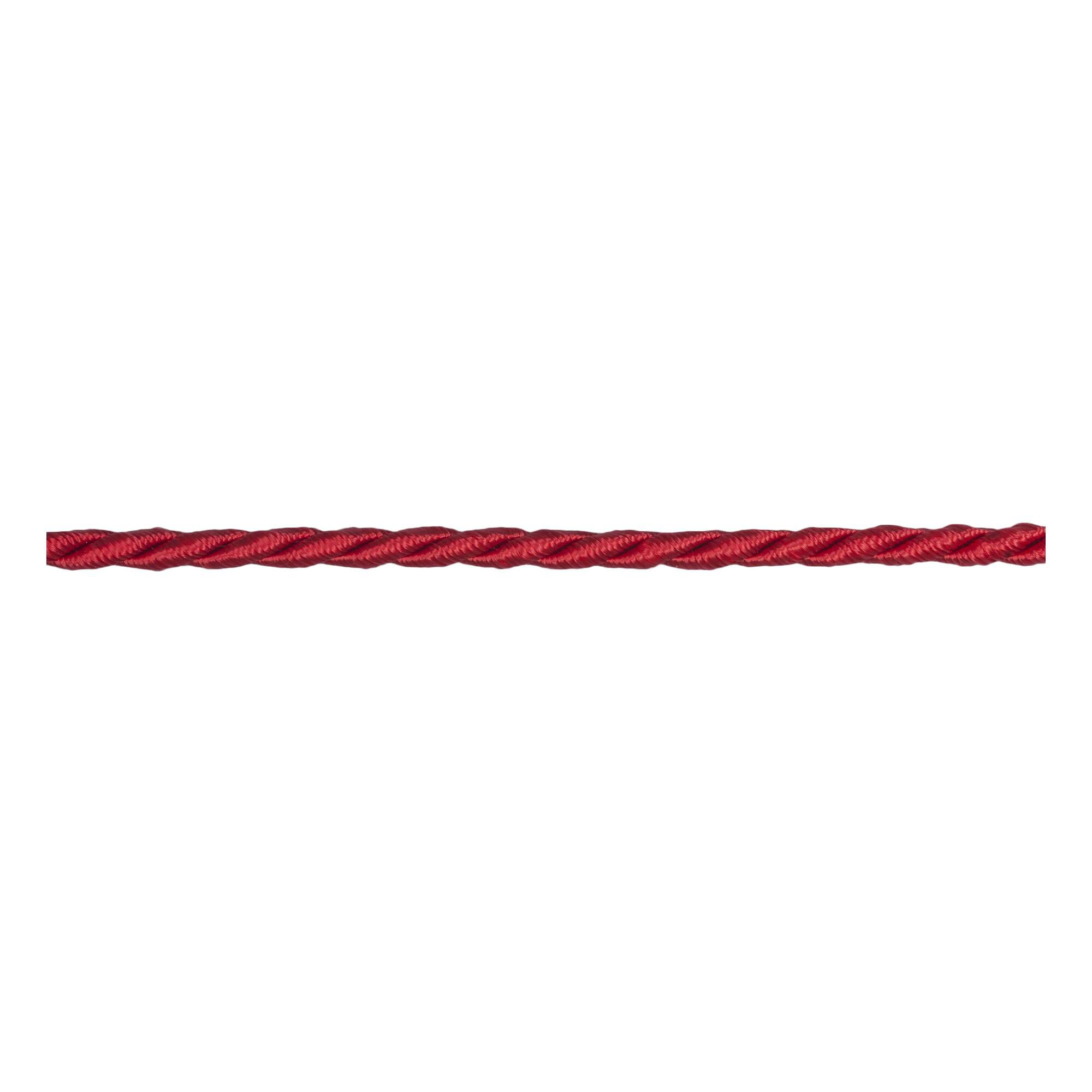 Red 6mm Cord Trim by the Metre | Hobbycraft