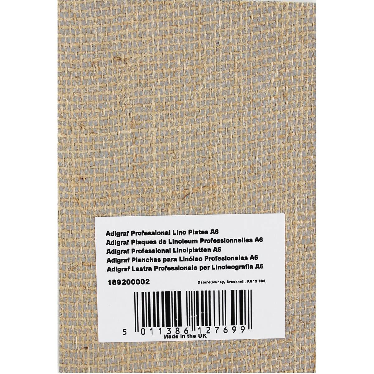 Adigraf Block Printing Lino Plate A6 | Hobbycraft