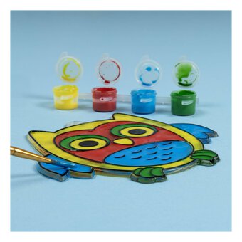 Primary Colour Suncatcher Paints 3ml 4 Pack | Hobbycraft