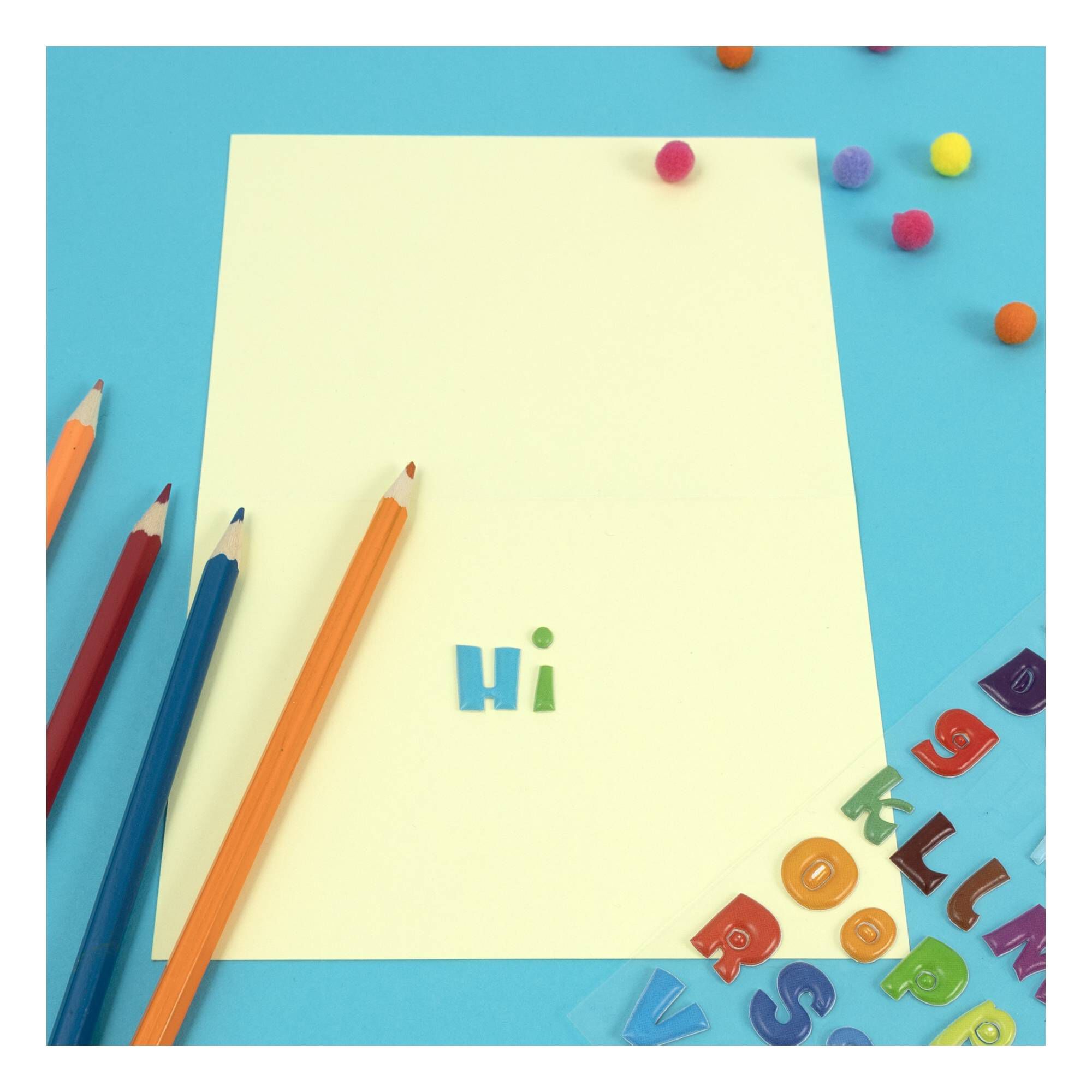 Multicolour Alphabet Puffy Stickers | Hobbycraft