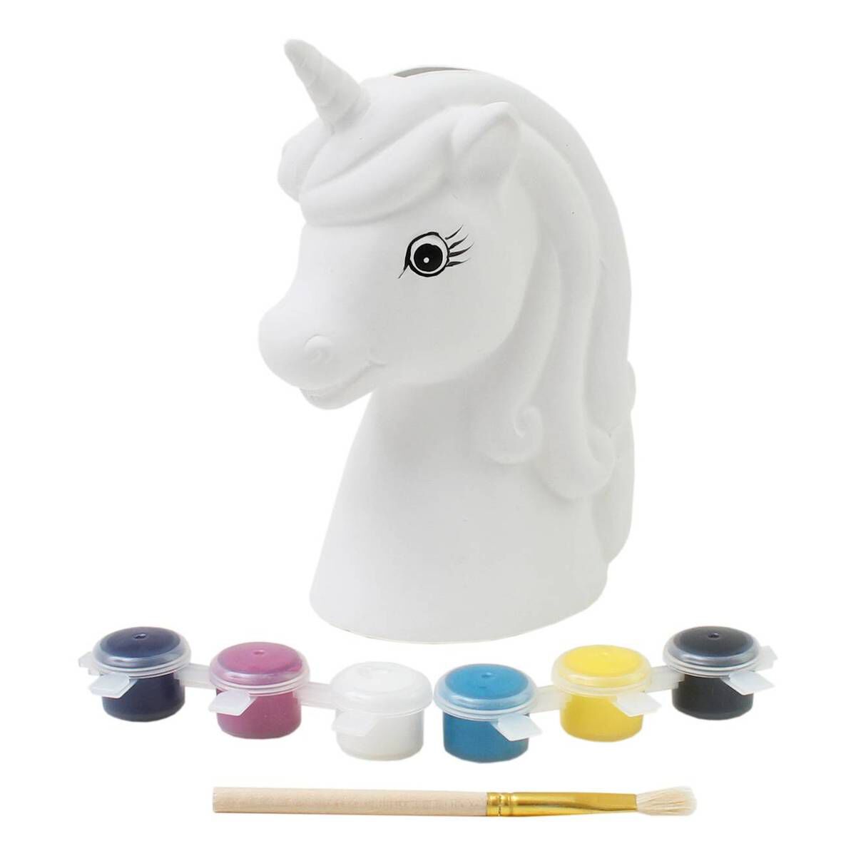 Paint Your Own Unicorn Head Money Box | Hobbycraft