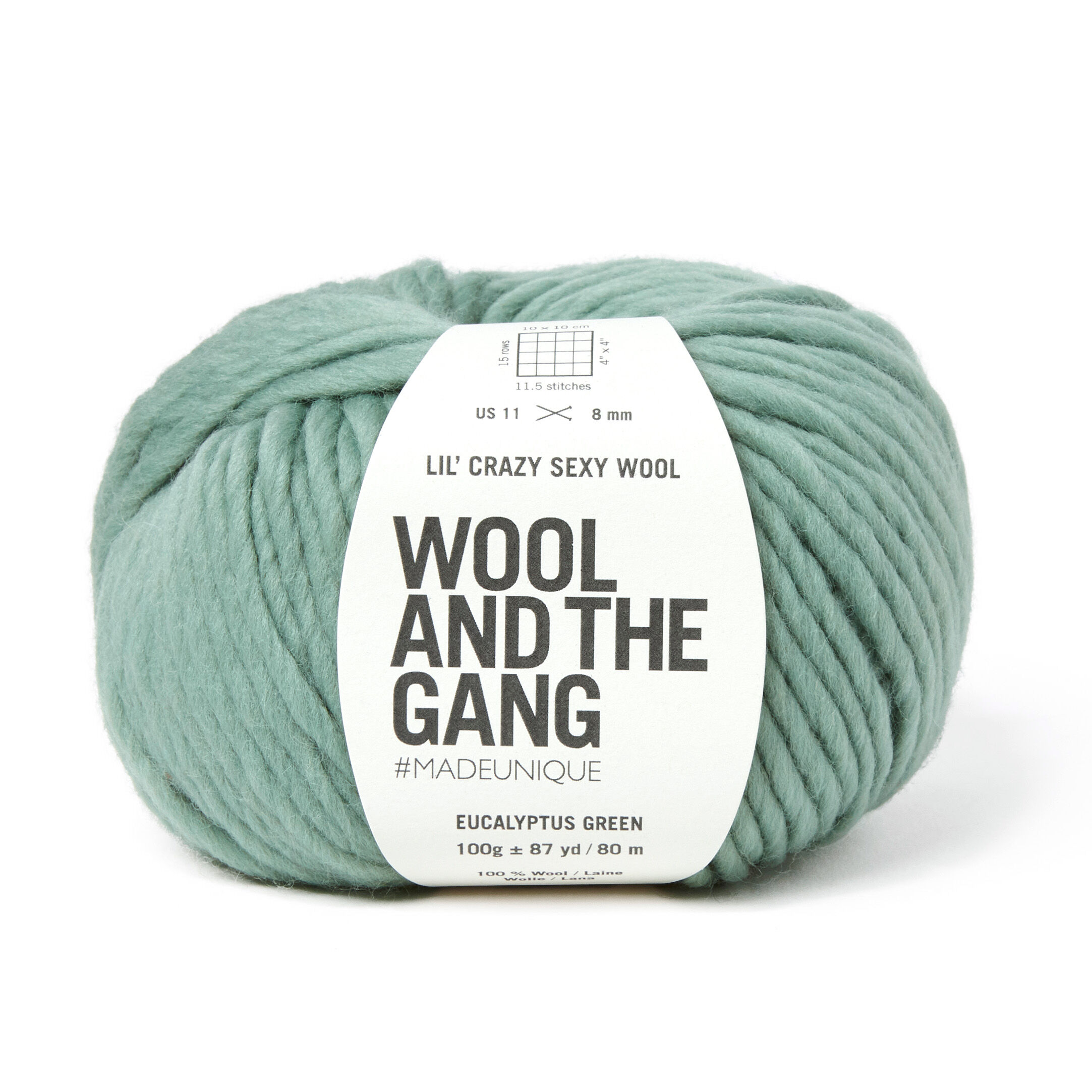 Wool and the Gang Eucalyptus Green Lil’ Crazy Sexy Wool 100g | Hobbycraft