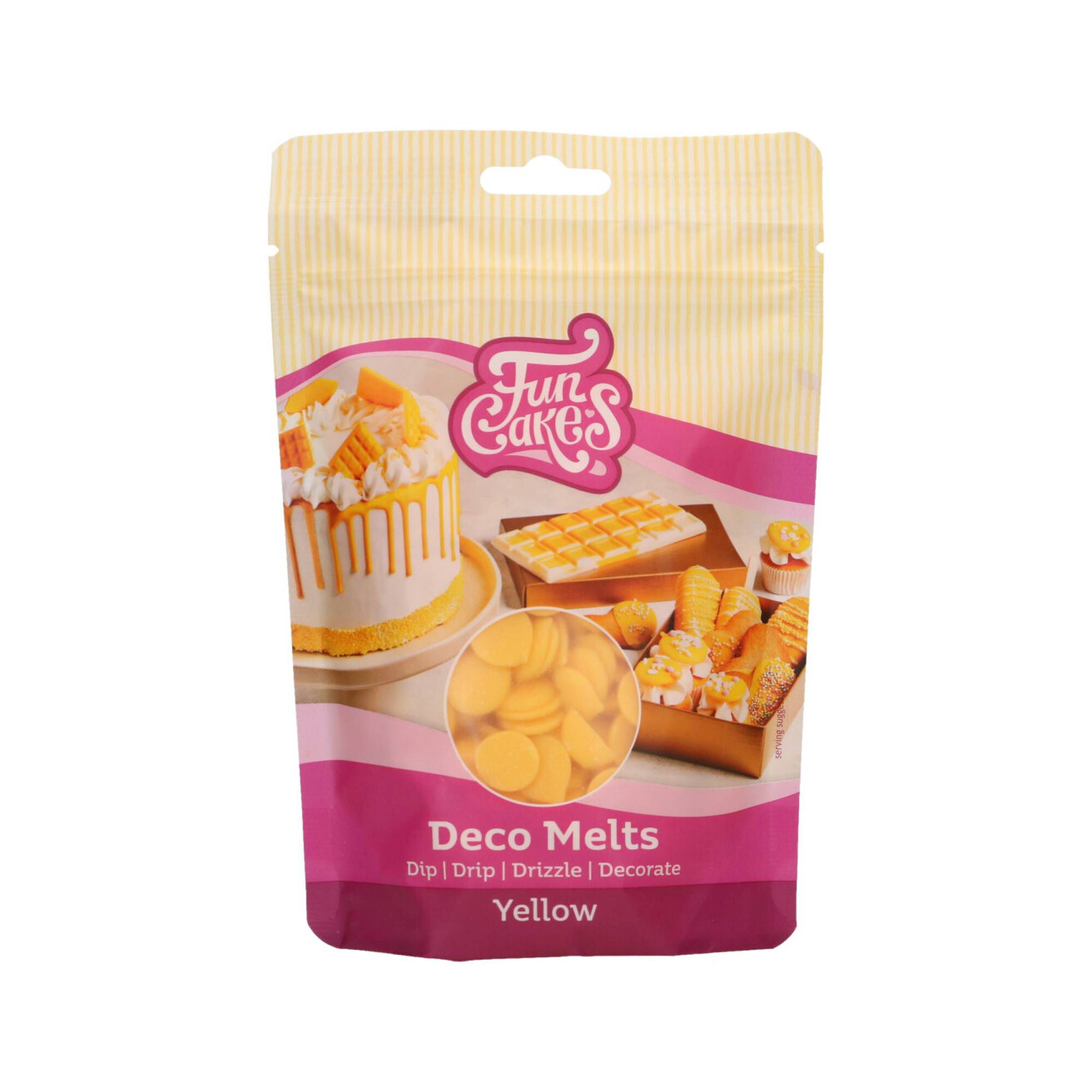 Funcakes Yellow Deco Melts 250g | Hobbycraft