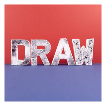 Mini Mache Letter E 10cm | Hobbycraft