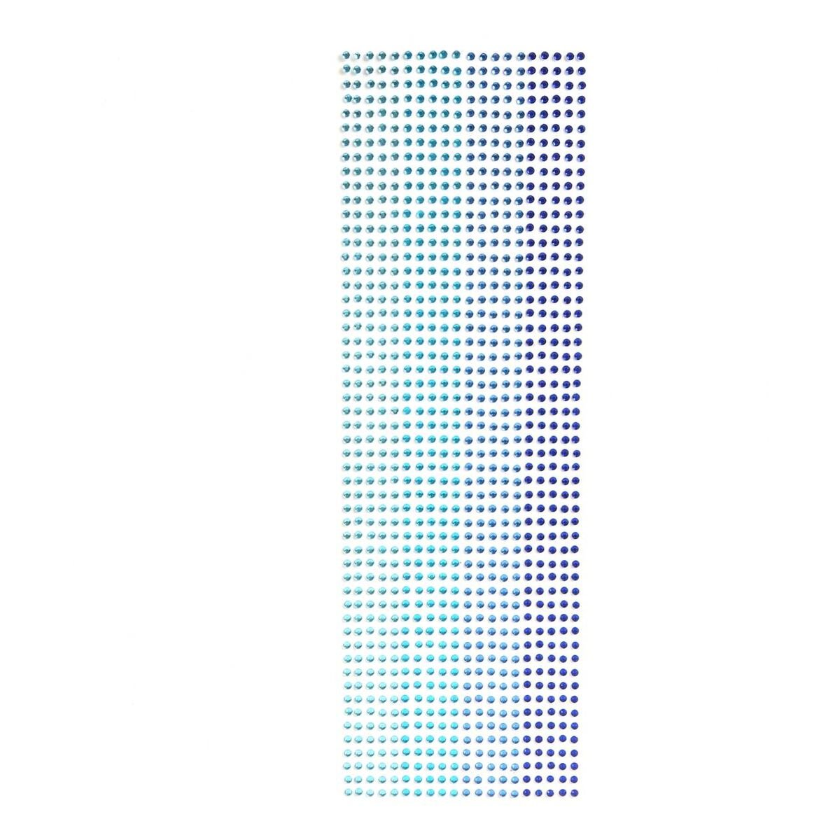 Mixed Blue Adhesive Gems 3mm 1080 Pack | Hobbycraft