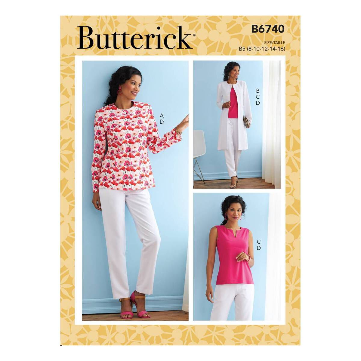 Butterick Women's Separates Sizes 16 to 24 Sewing Pattern B6740 ...