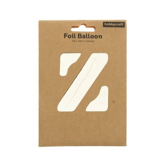 Extra Large Silver Foil Letter Z Balloon | Hobbycraft