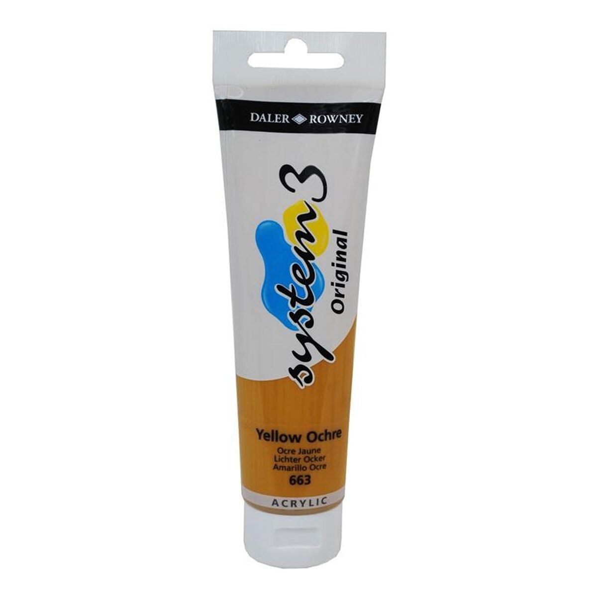 Daler-Rowney System3 Yellow Ochre Acrylic Paint 150ml | Hobbycraft