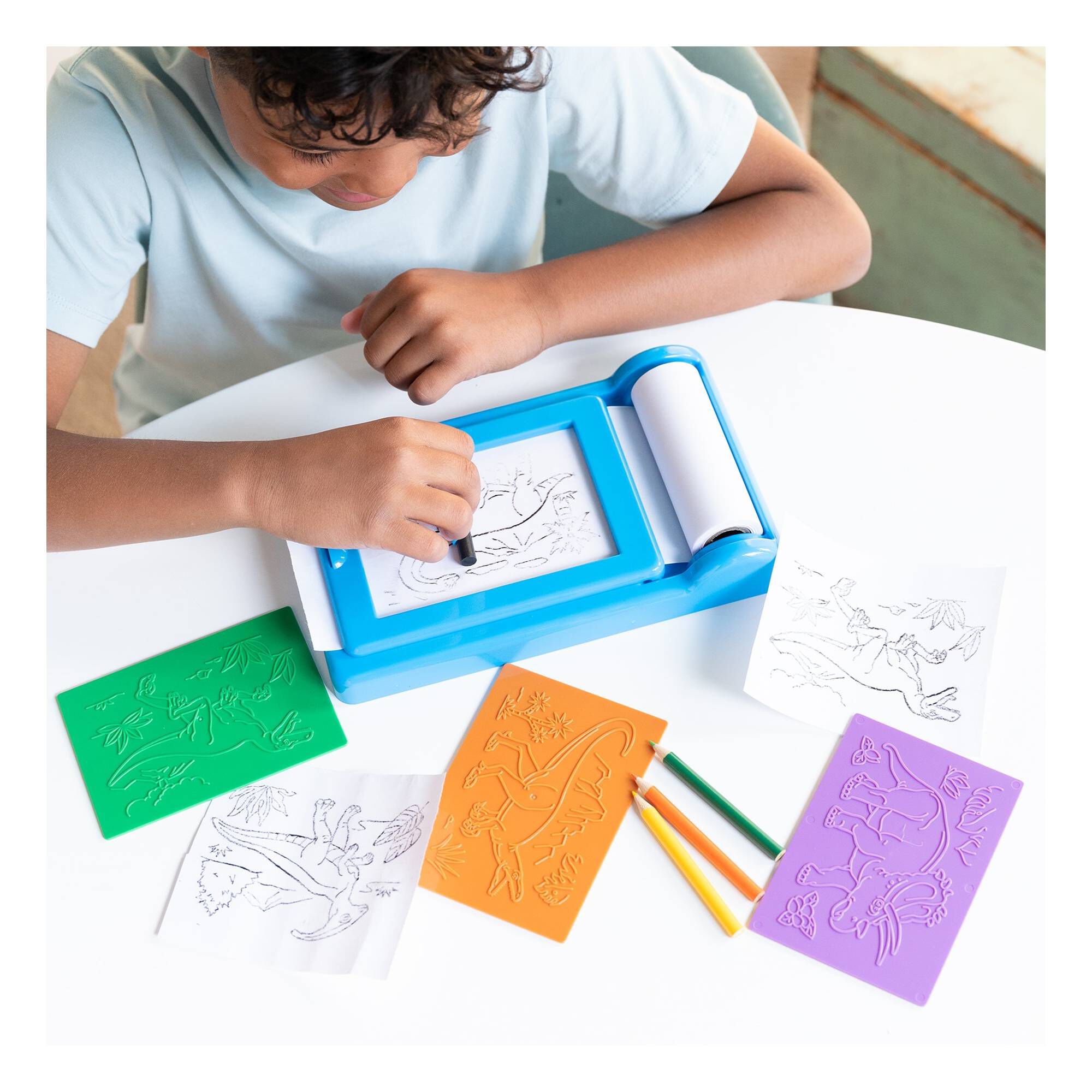 KidzMaker Dinosaur Rub Art Studio | Hobbycraft