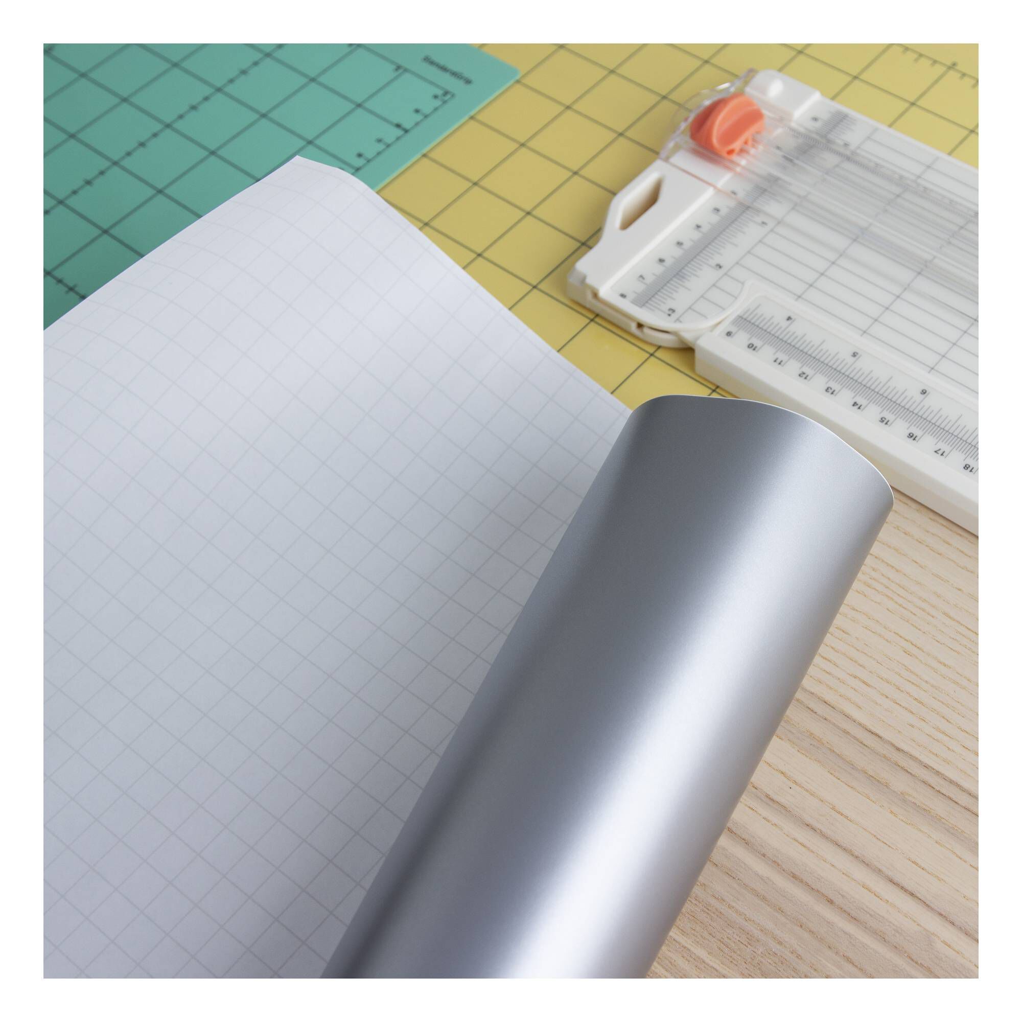 Silver Glossy Permanent Vinyl 12 x 48 Inches | Hobbycraft