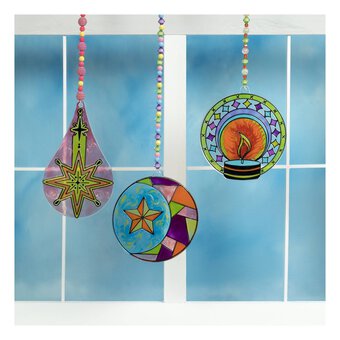 Moon and Star Plastic Suncatcher | Hobbycraft