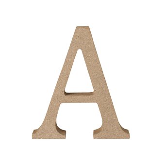 MDF Wooden Letter A 8cm | Hobbycraft