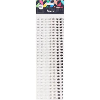 Mixed Silver Adhesive Gems 3mm 1080 Pack | Hobbycraft