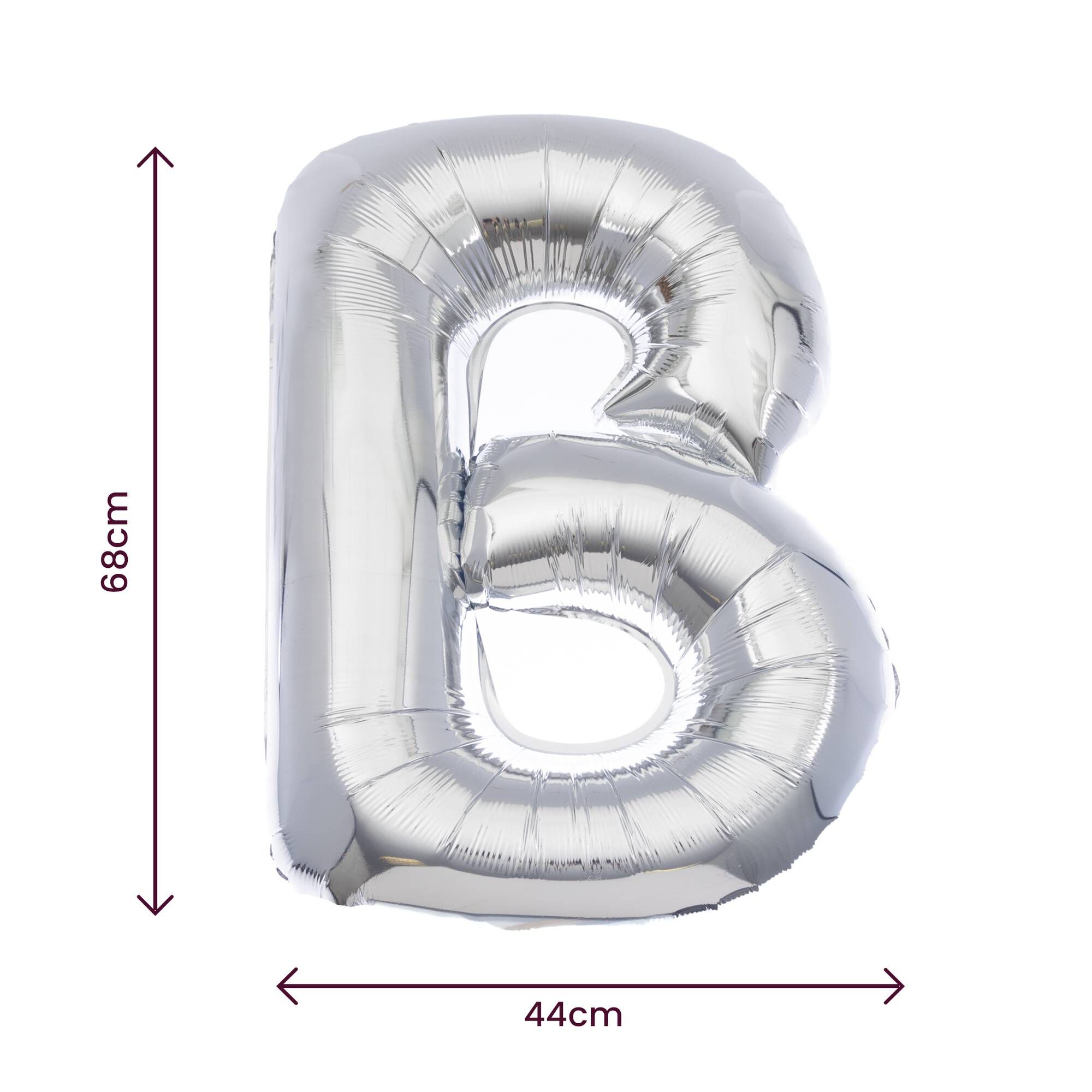 Extra Large Silver Foil Letter B Balloon | Hobbycraft