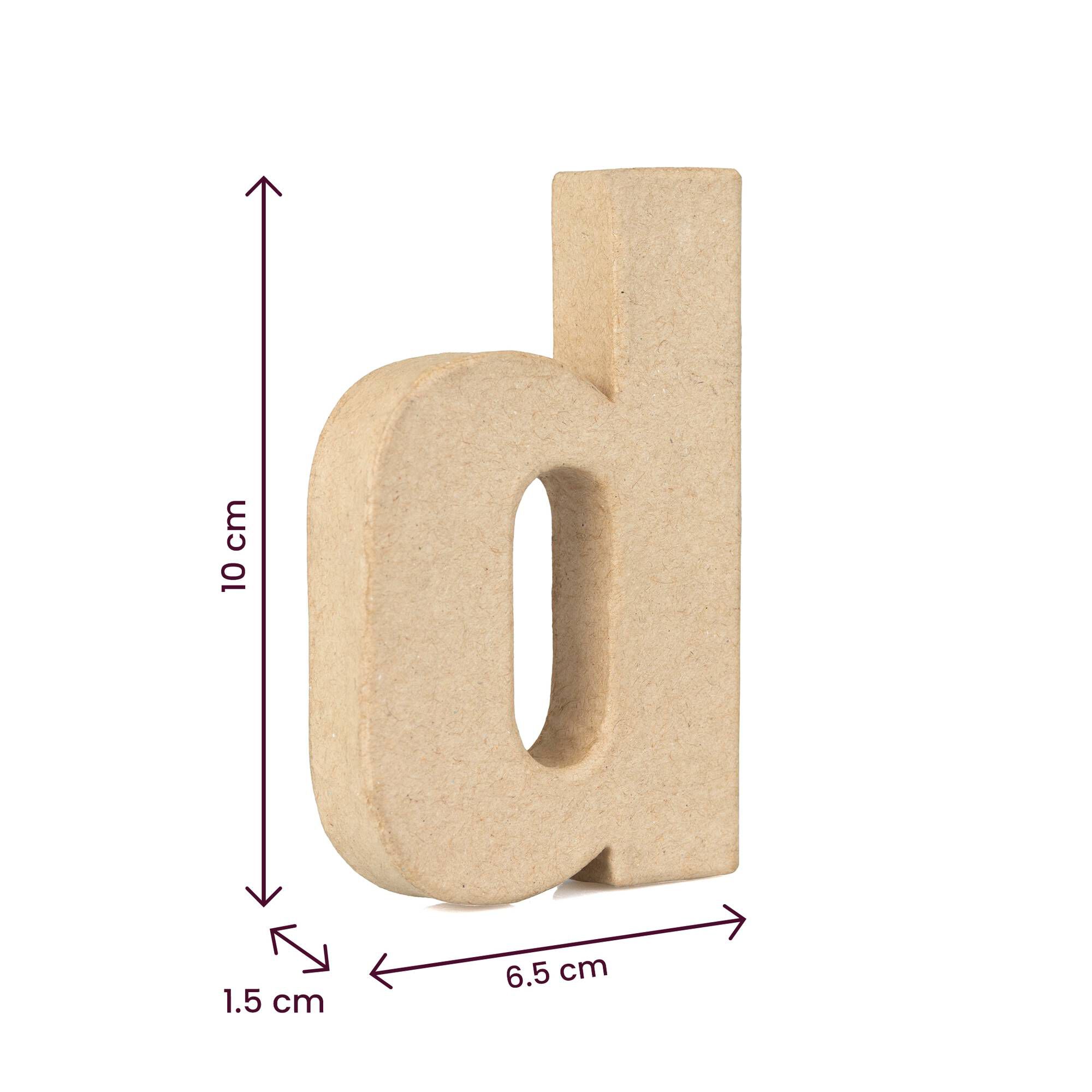 Lowercase Mini Mache Letter D | Hobbycraft