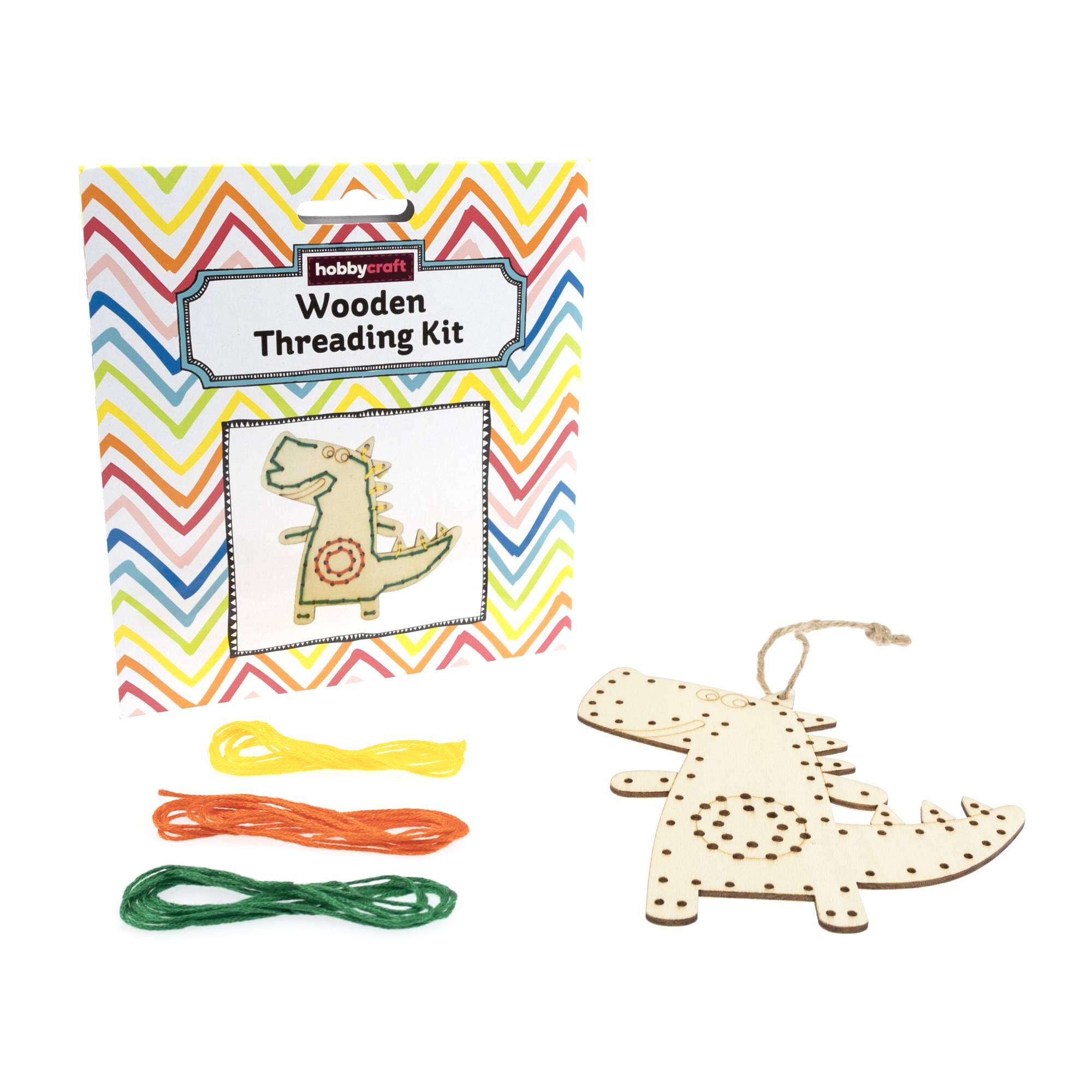 Dinosaur Wooden Threading Kit | Hobbycraft