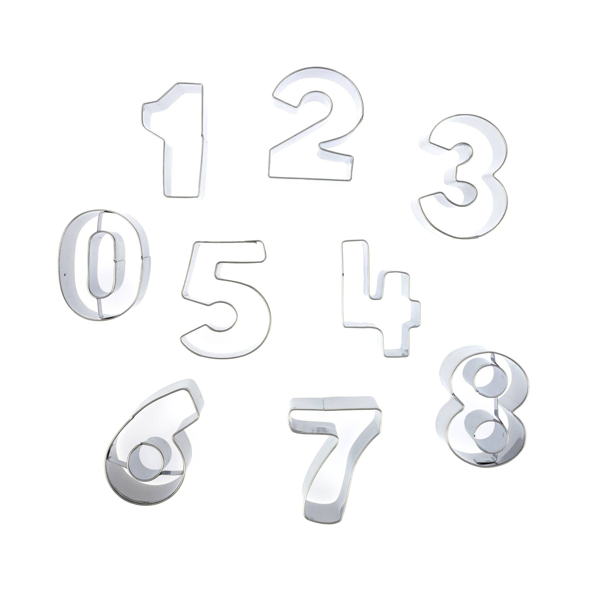 Whisk Number Cutters 9 Pieces | Hobbycraft