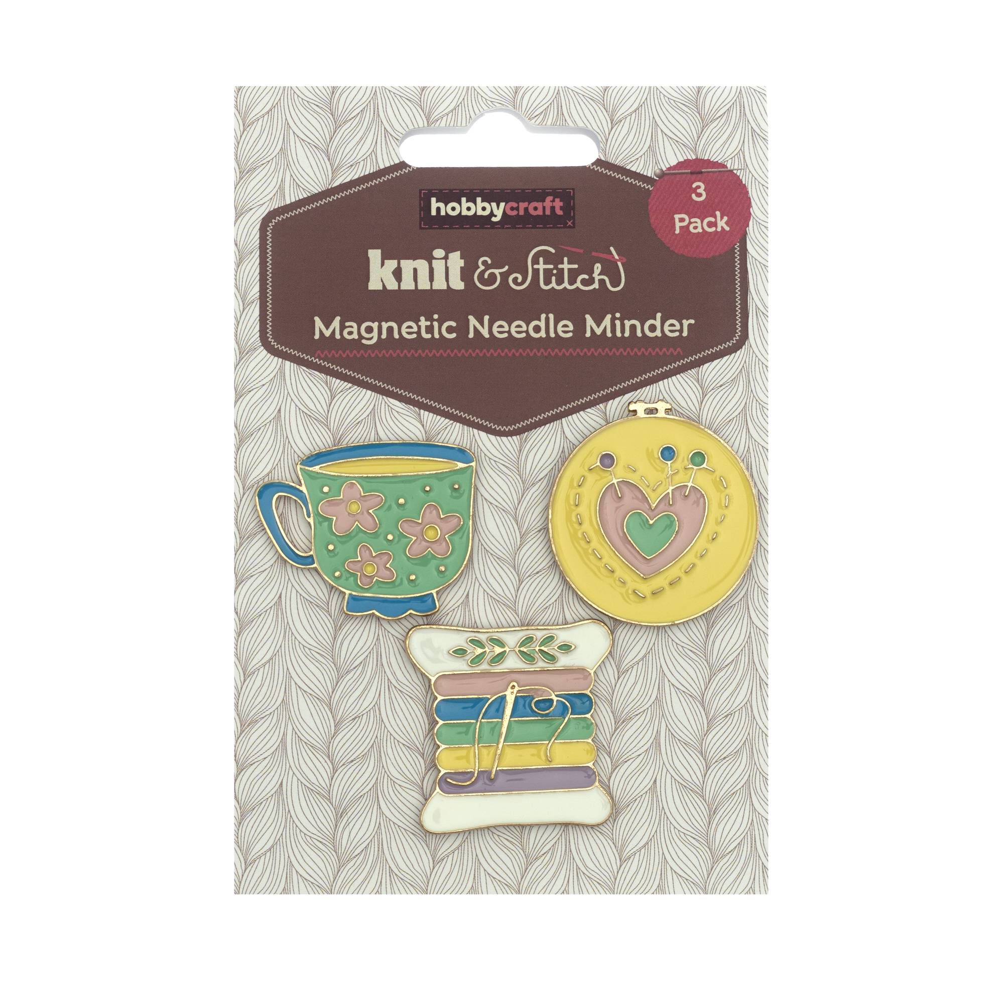 Teacup Magnetic Needle Minders 3 Pack | Hobbycraft