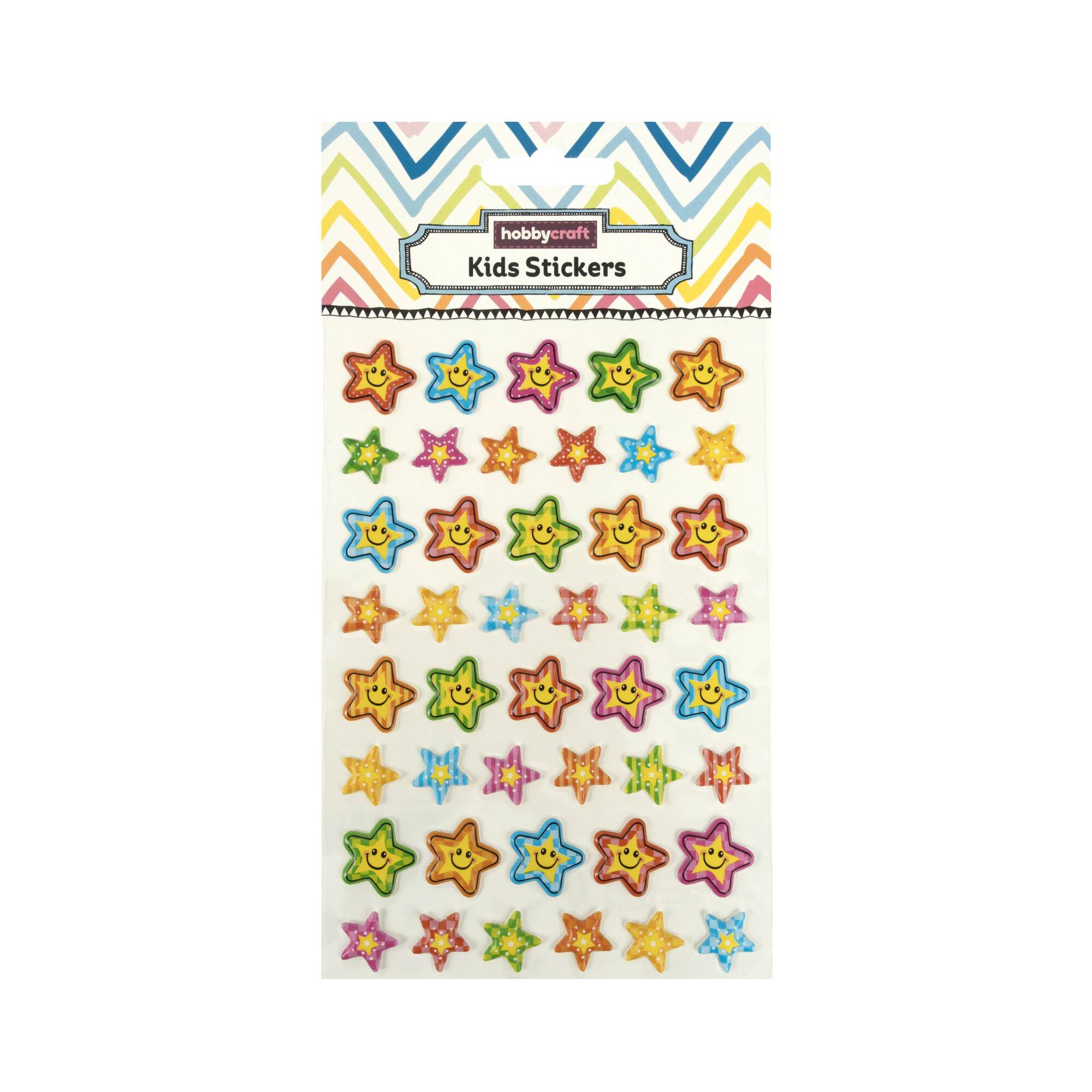 Smiley Star Puffy Stickers | Hobbycraft