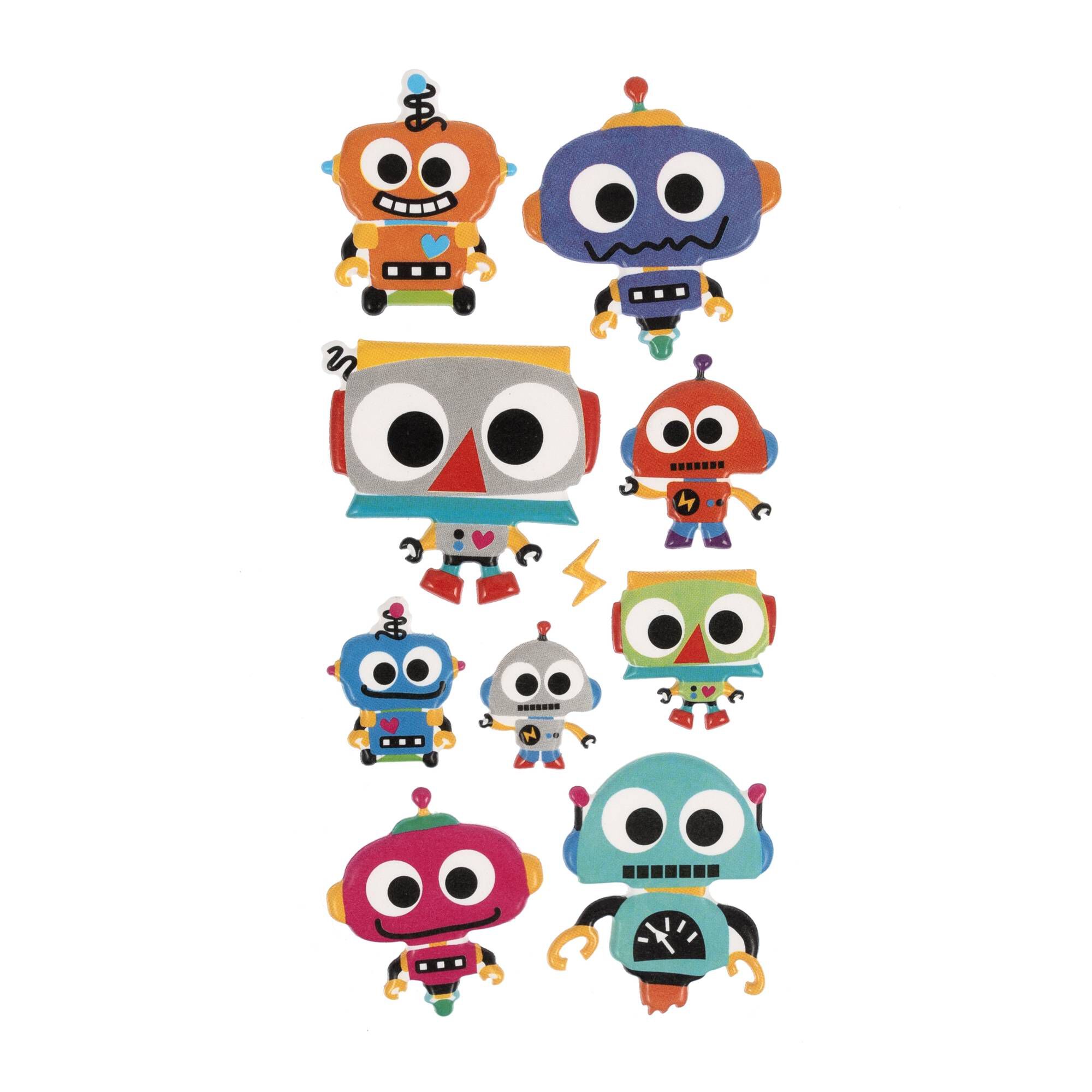 Robot Gel Stickers | Hobbycraft