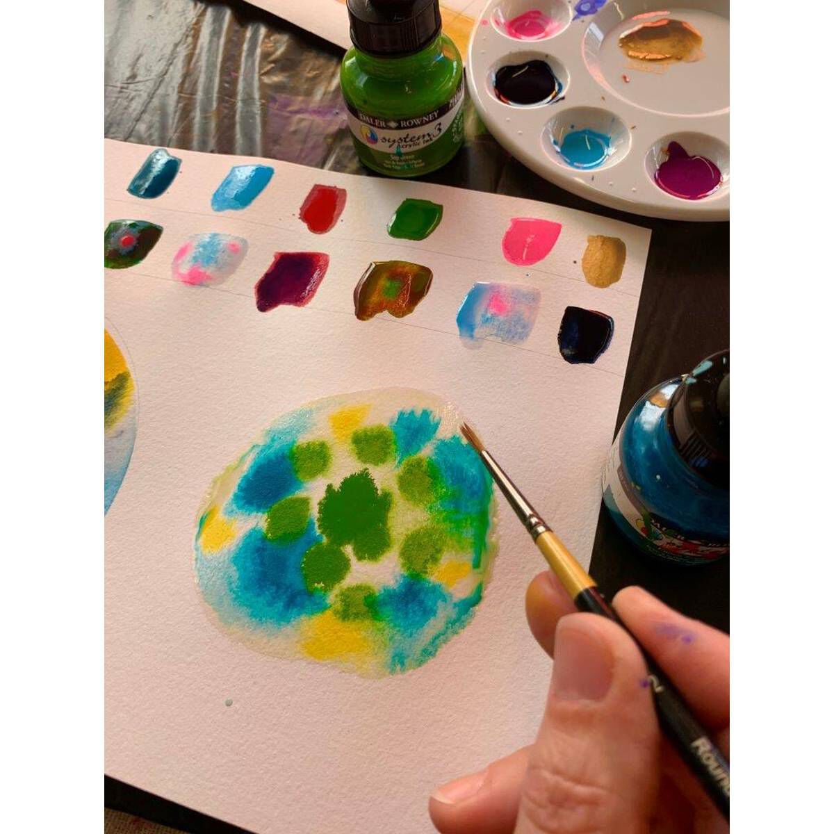 Daler-Rowney System3 Ultramarine Blue Acrylic Ink 29.5ml | Hobbycraft