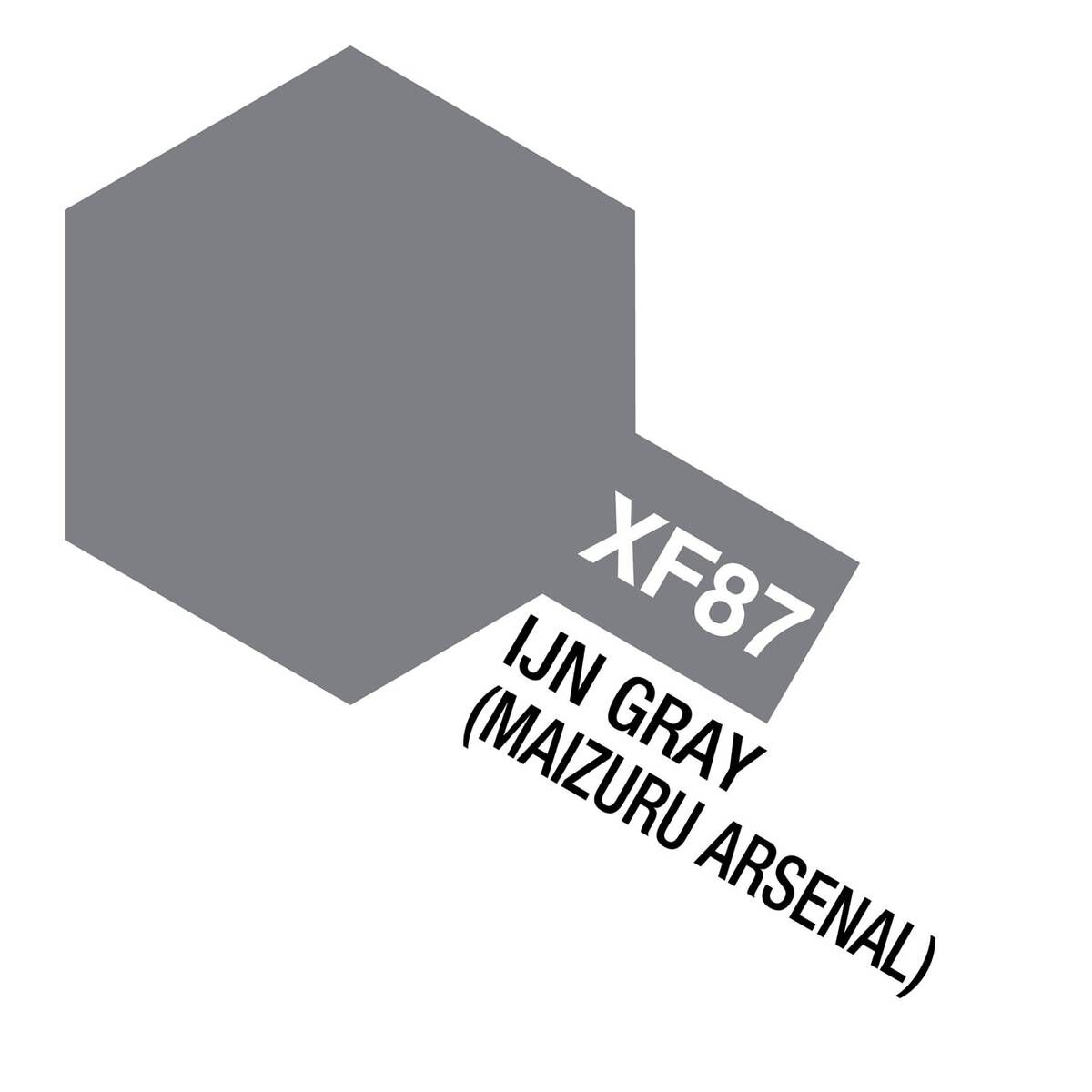 Tamiya Colour Grey Acrylic Paint 10ml (XF-87) | Hobbycraft