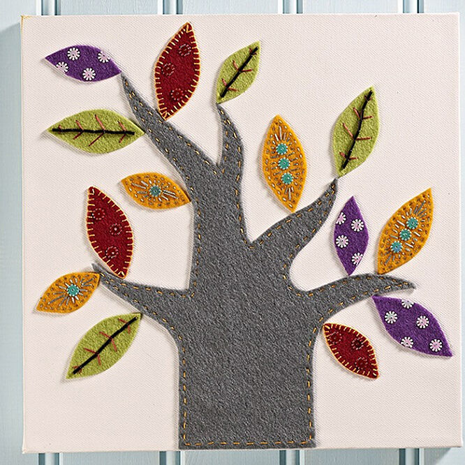 How to Make a Felt Tree Canvas | Hobbycraft