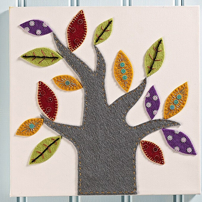 How to Make a Felt Tree Canvas | Hobbycraft