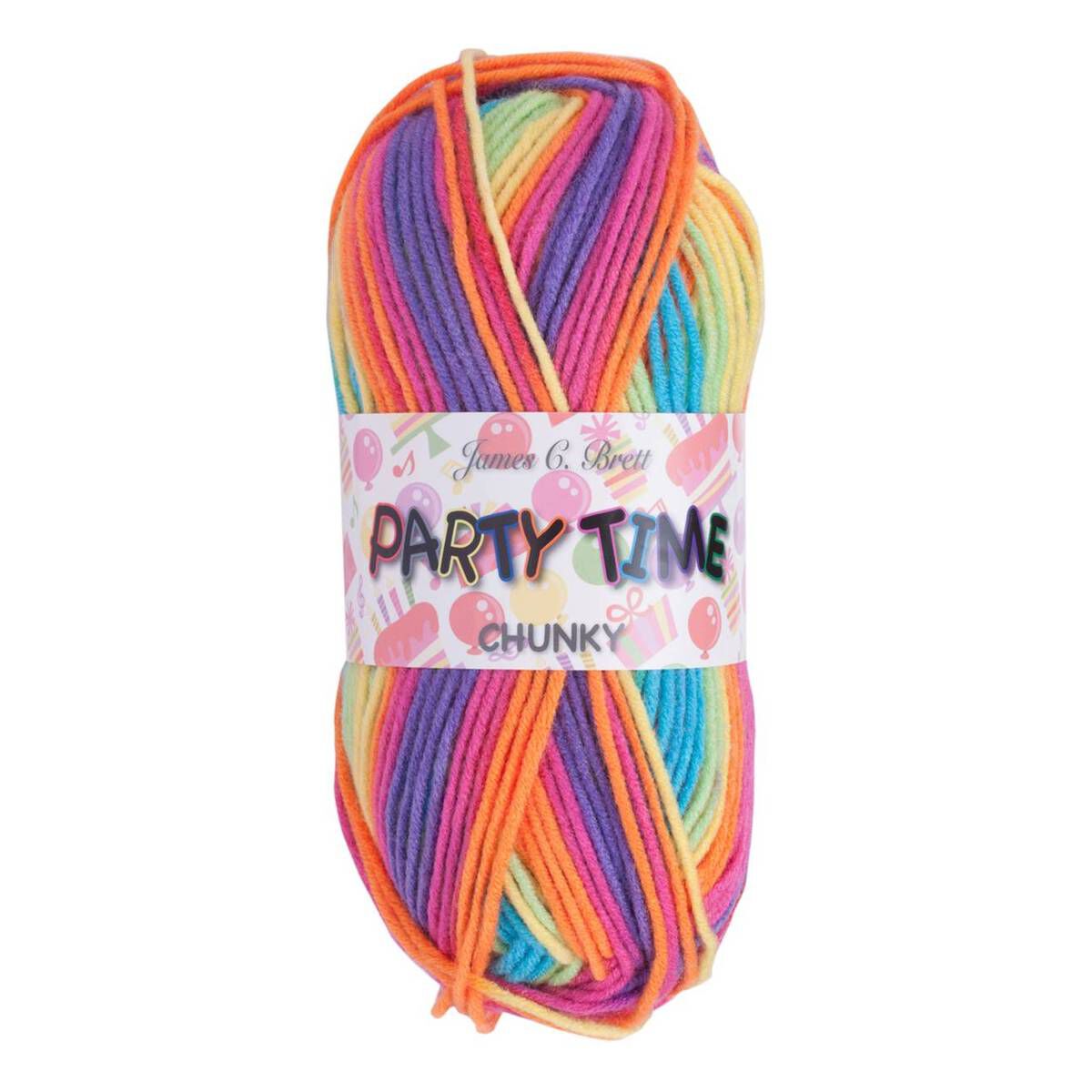James C Brett PT1 Party Time Chunky Yarn 100g | Hobbycraft