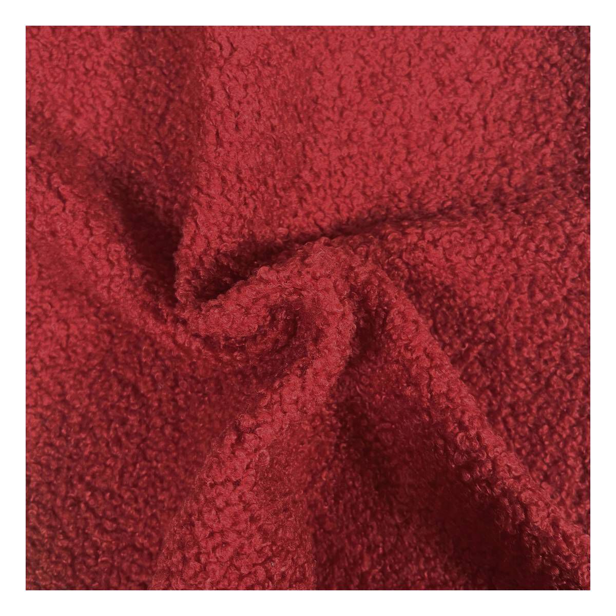 Red Teddy Fabric by the Metre | Hobbycraft