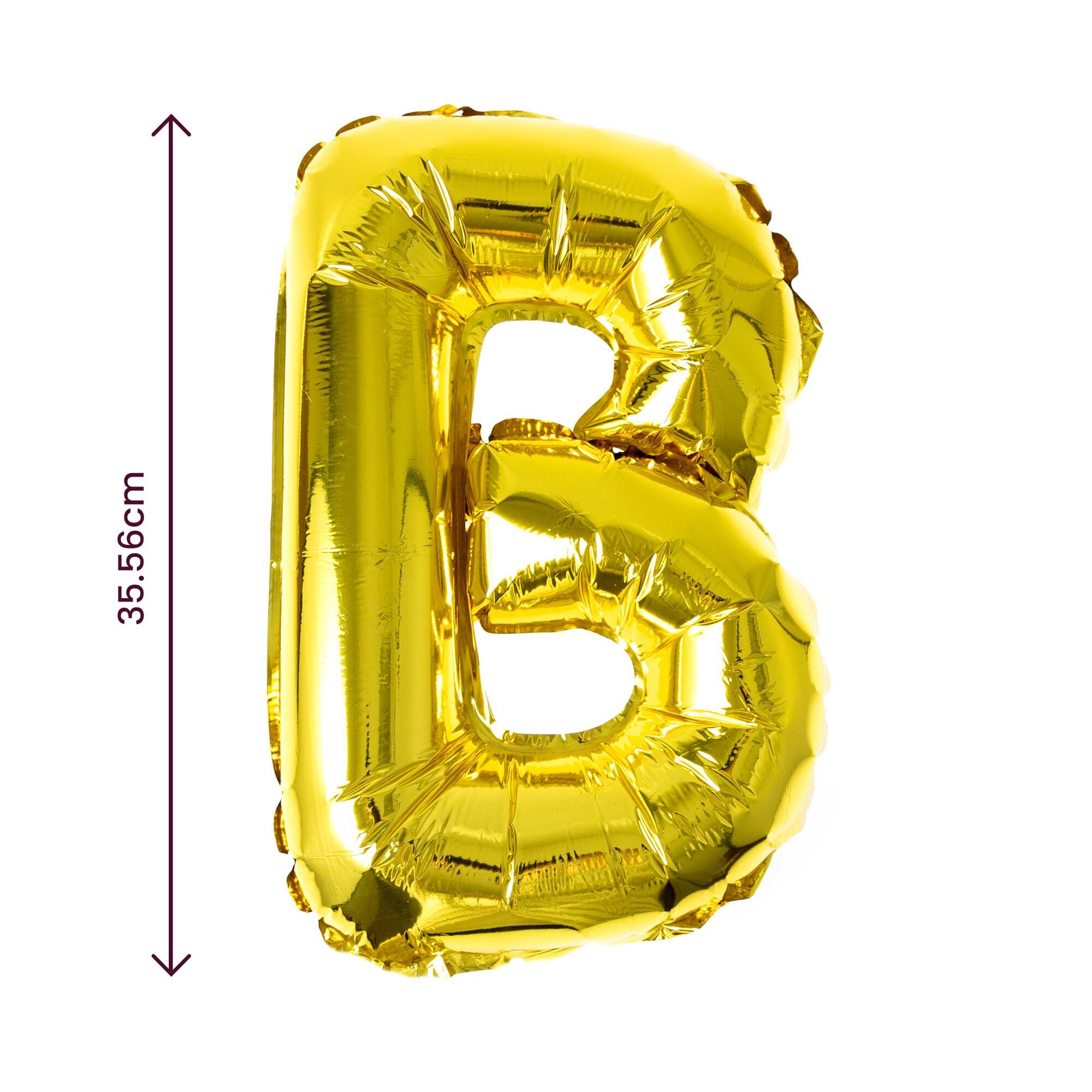 Gold Foil Letter B Balloon | Hobbycraft