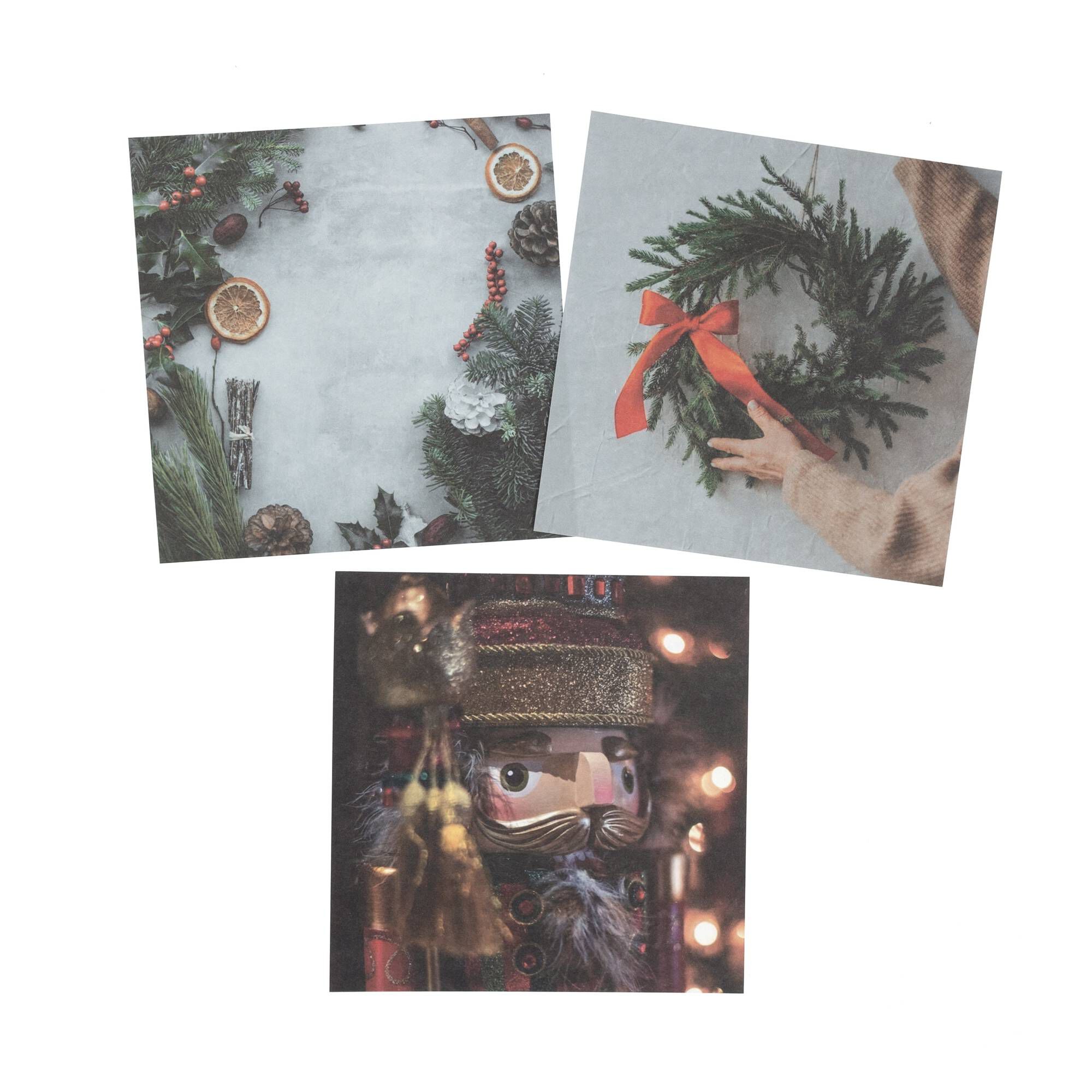 Traditional Christmas Paper Pad 4 x 4 Inches 18 Sheets | Hobbycraft