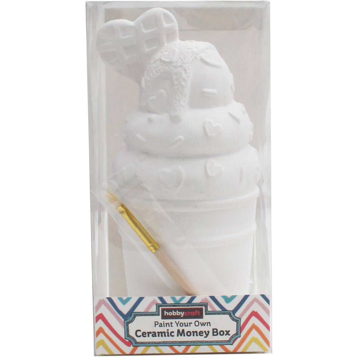 Paint Your Own Ice Cream Money Box | Hobbycraft
