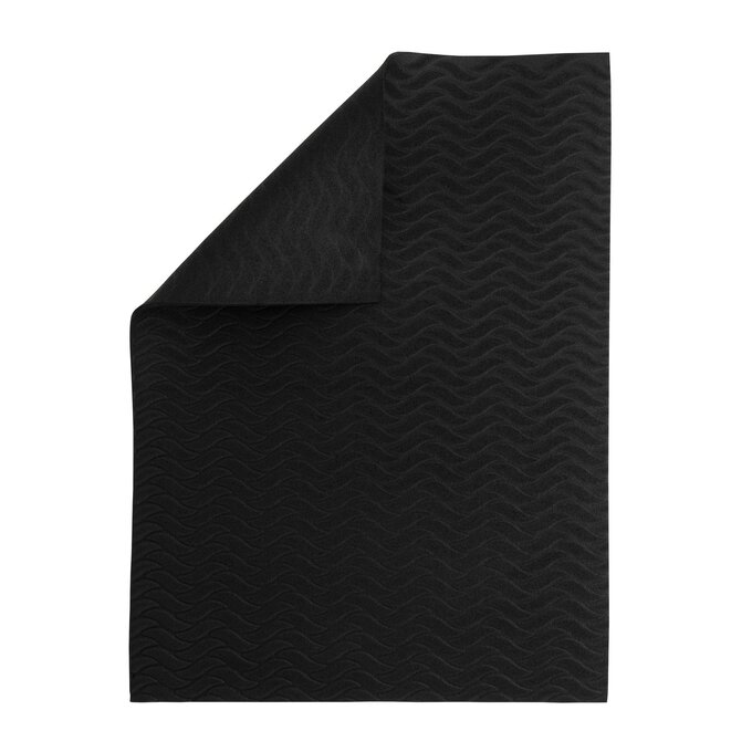 Black Wavy Embossed EVA Foam Sheet 22.5cm x 30cm | Hobbycraft