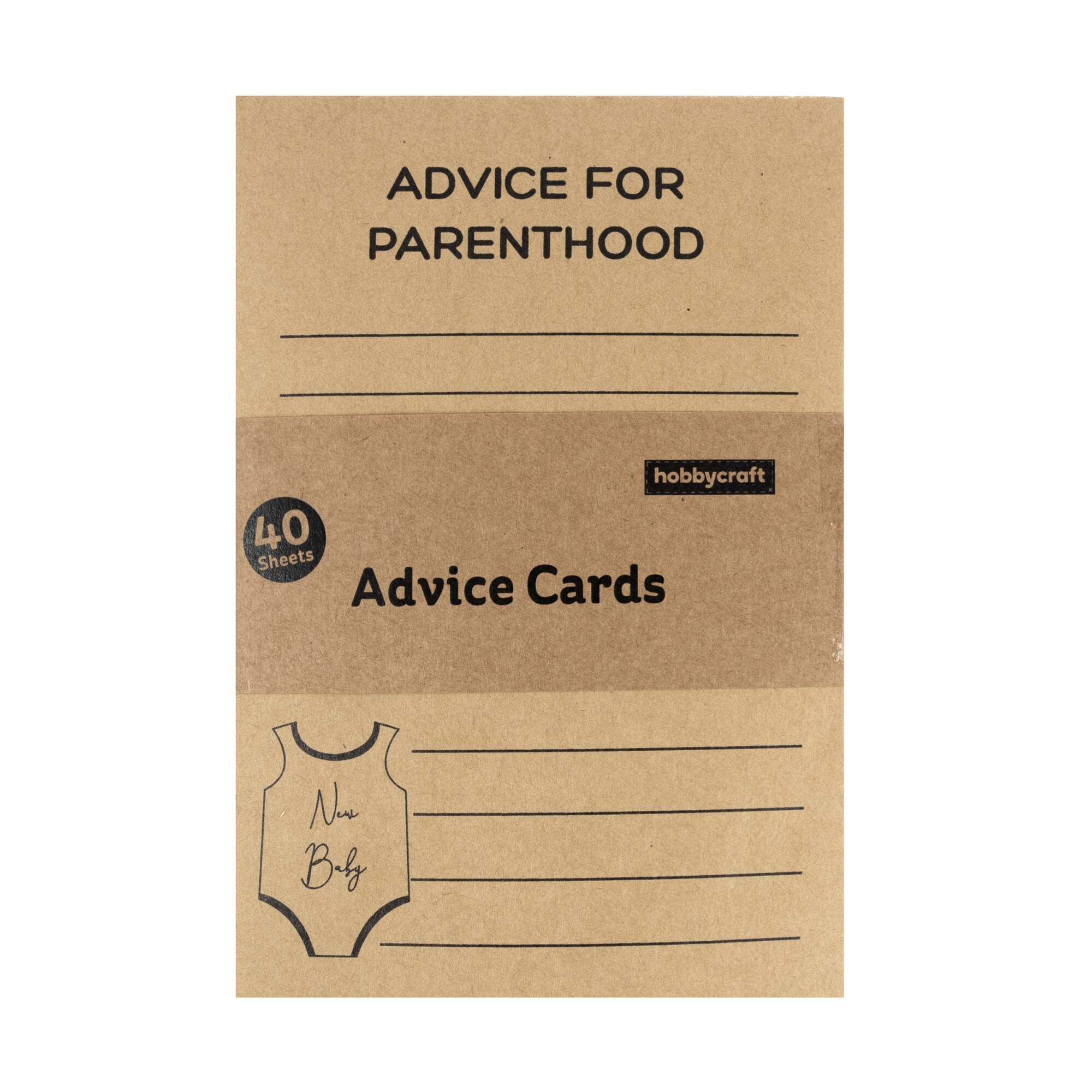 Kraft Advice for Parenthood Cards 40 Pack | Hobbycraft