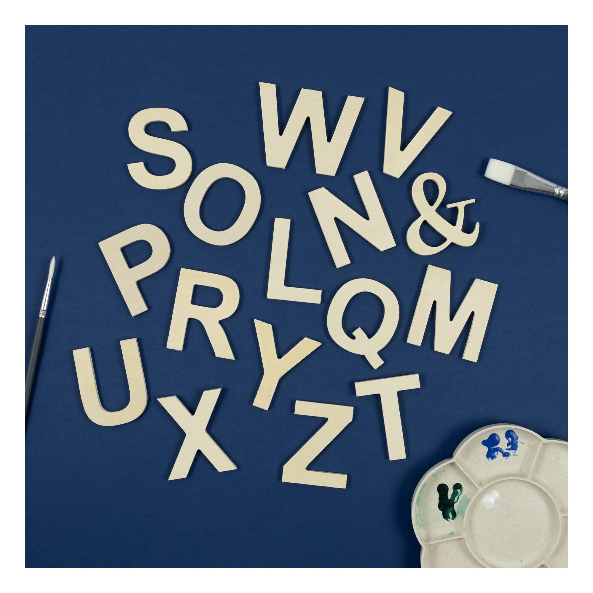 Small Wooden Letter U 6.5cm | Hobbycraft