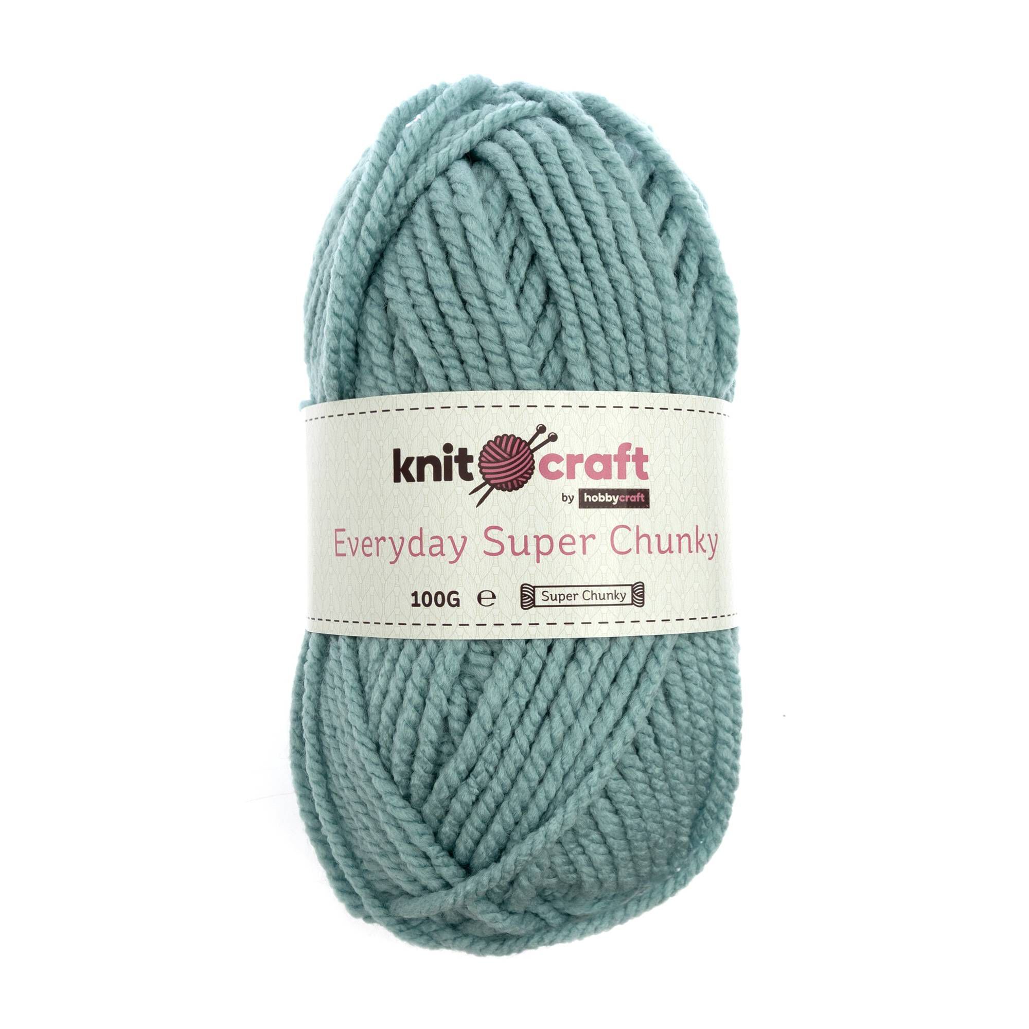 Knitcraft Soft Green Everyday Super Chunky Yarn 100g | Hobbycraft
