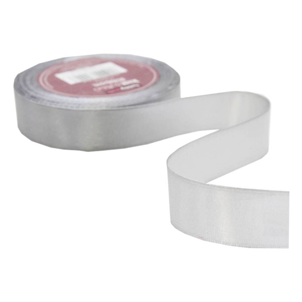 Light Silver Satin Ribbon 20mm x 15m | Hobbycraft
